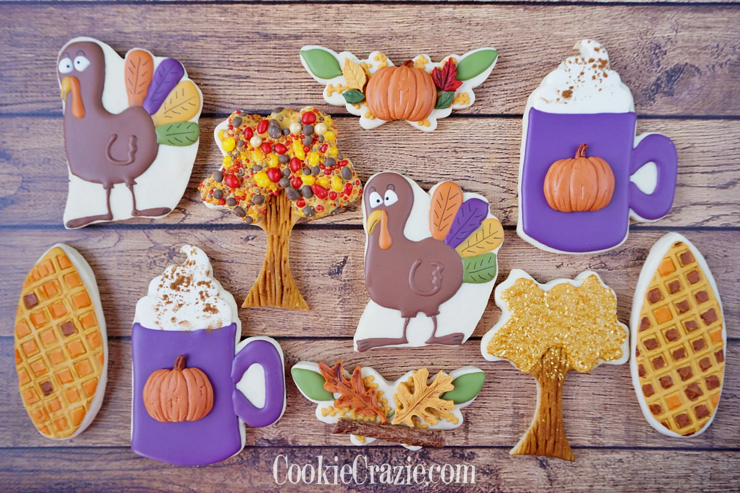 NEW CookieCrazie Online Decorating Class: Thanksgiving Cookies ...