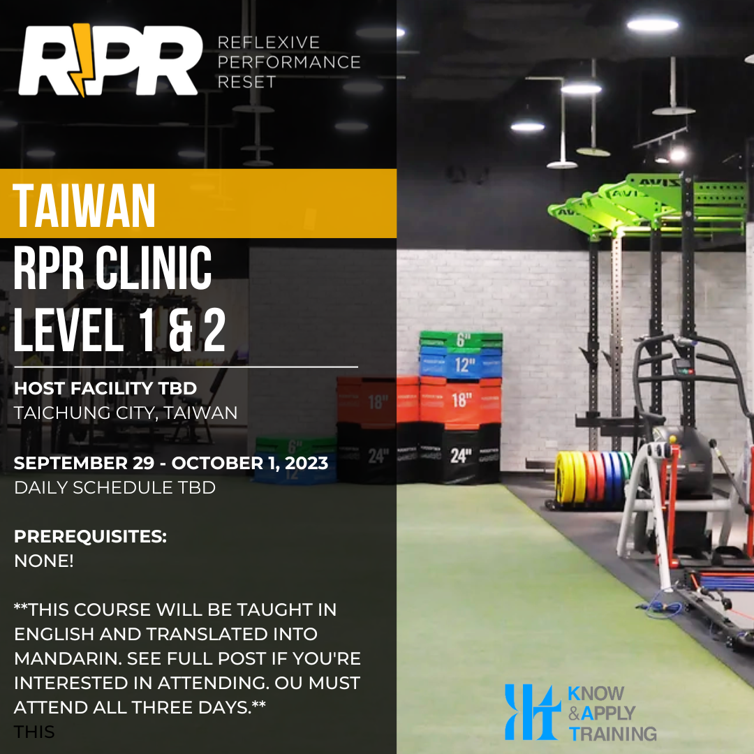 Upcoming Clinics — REFLEXIVE PERFORMANCE RESET