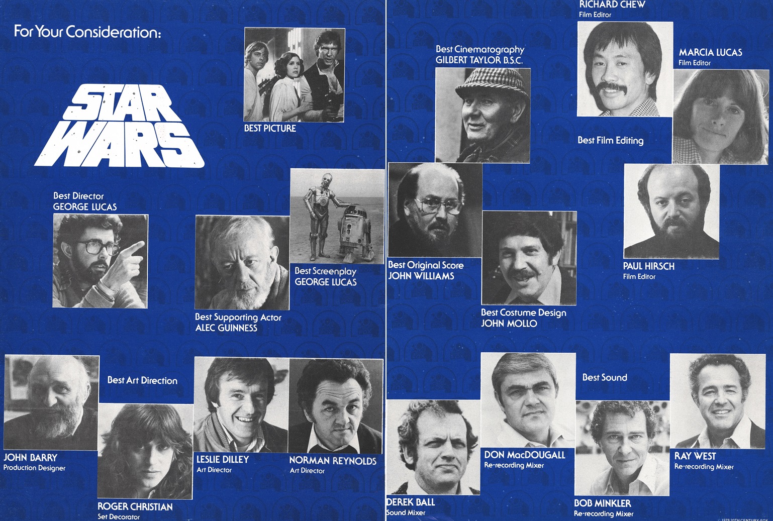 You Show Good Taste: STAR WARS at the '78 Oscars — Star Wars at the Movies
