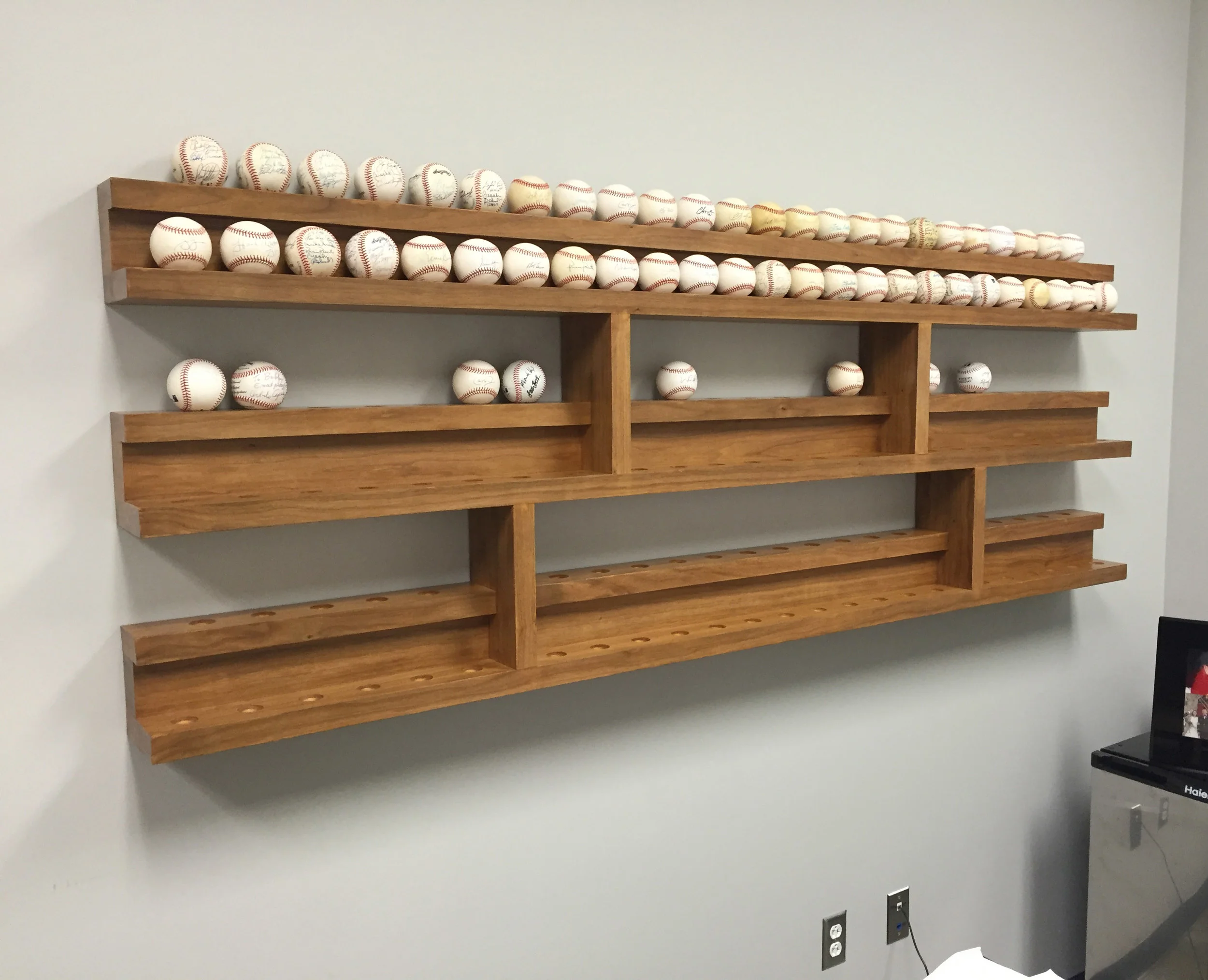 Baseball Display Shelving — Lafrentz Wood Workshop