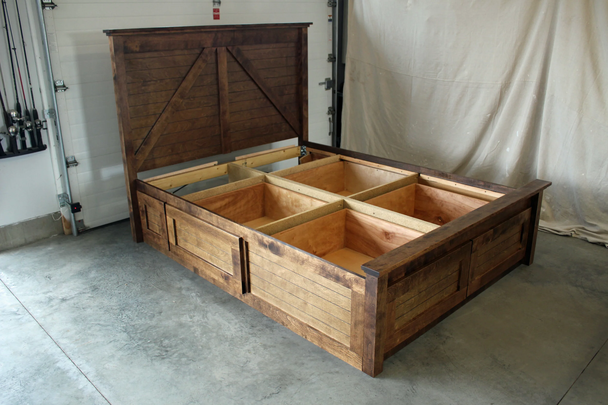 Birch Four Drawer Platform Bed — Lafrentz Wood Workshop