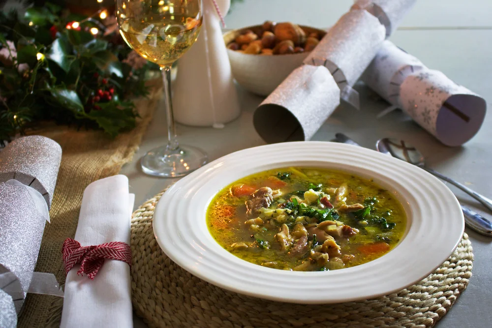 Roast chicken and stilton soup — Sutton Hoo Chicken