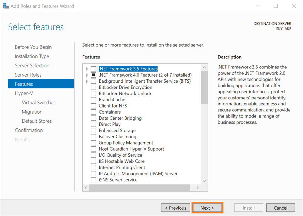 Enable Virtualization (Hyper-V) in Windows Server 2016 — DSKOLI
