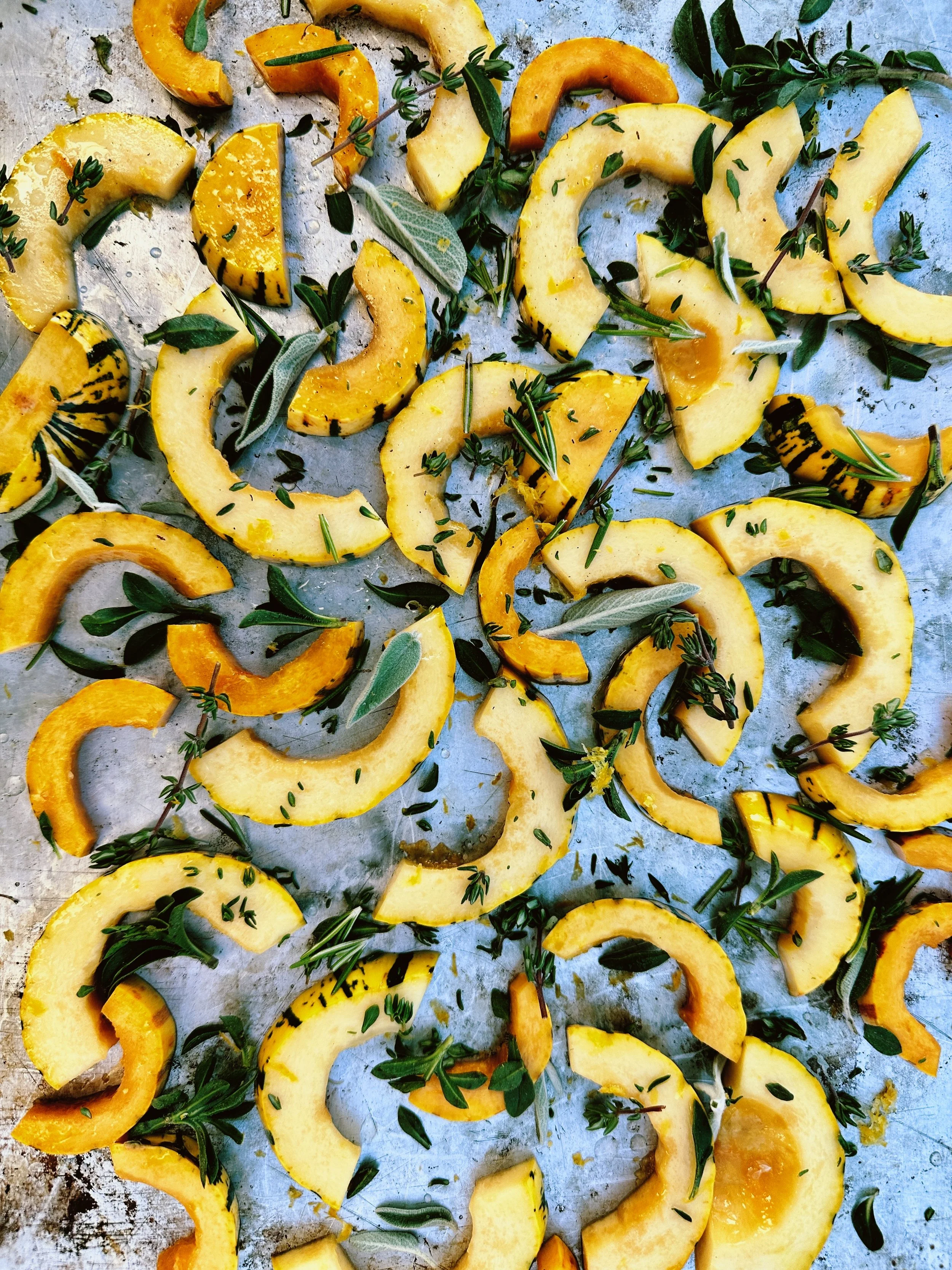 Delicata Squash w/ Fresh Herbs + Brazil Nut 'Parmesan' - The Coast ...