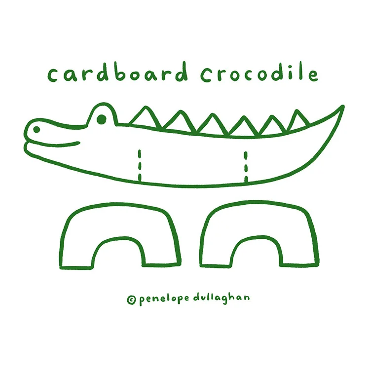 Cardboard Crocodile — Penelope Dullaghan
