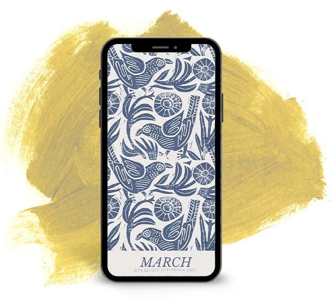 March Wallpaper Pattern — Penelope Dullaghan