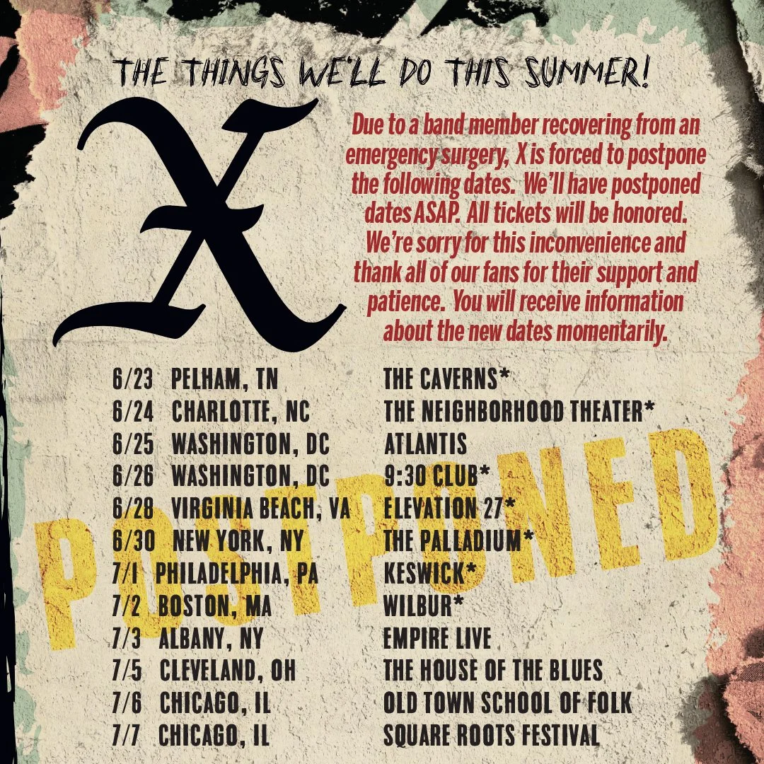 SHOWS — X the band