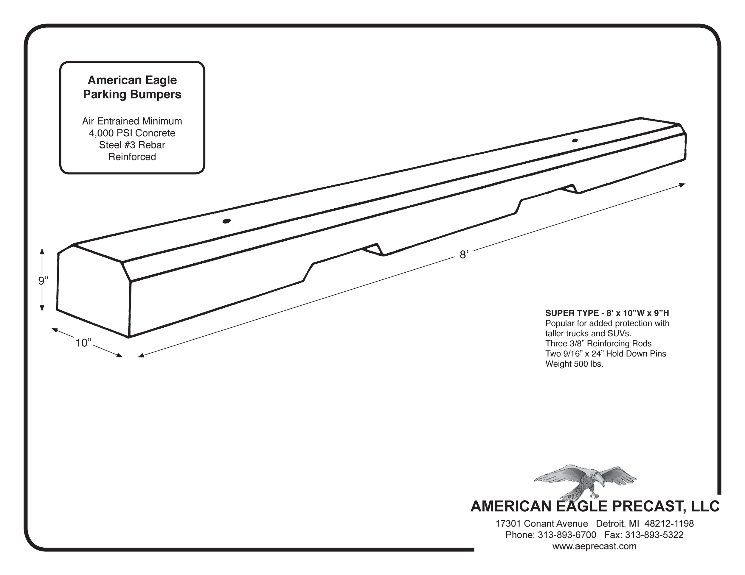 Parking Curb Dimensions