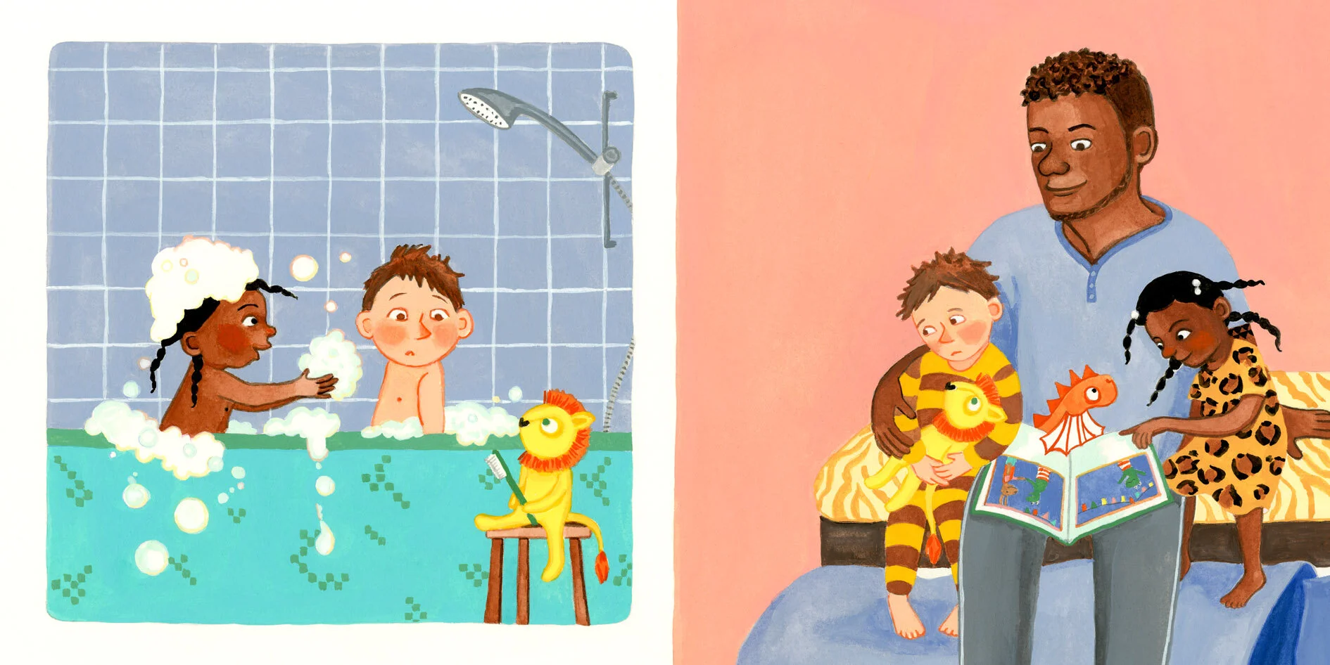 Picture book: Lucas Lion is never afraid — Tirza Beekhuis Illustrator