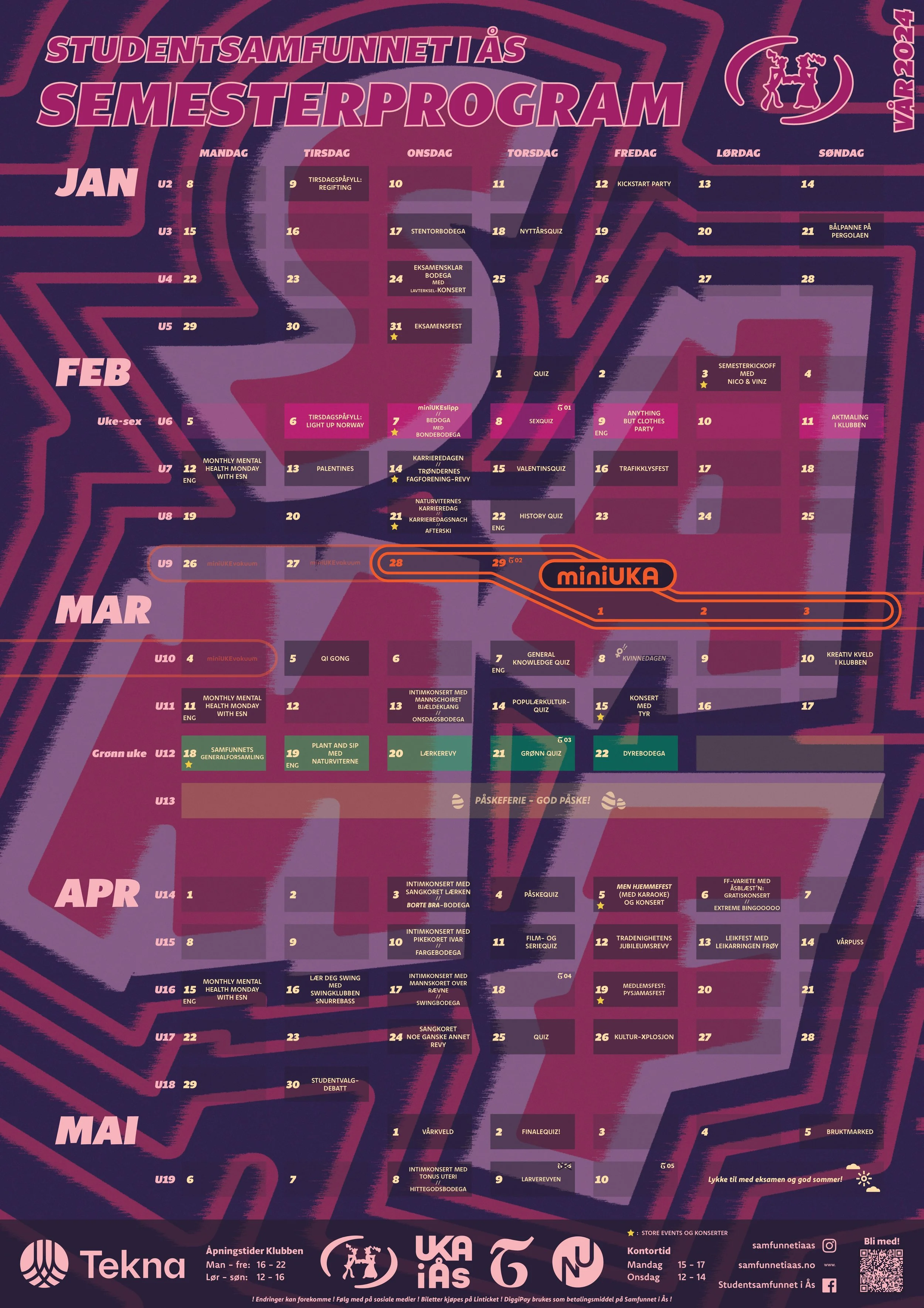Semesterprogram — Samfunnet i Ås