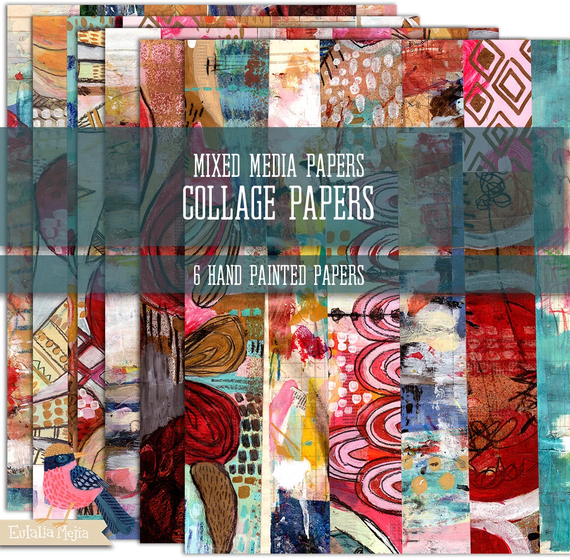 Mixed Media Papers: Collage Papers · Eulalia Mejia. Illustration ...