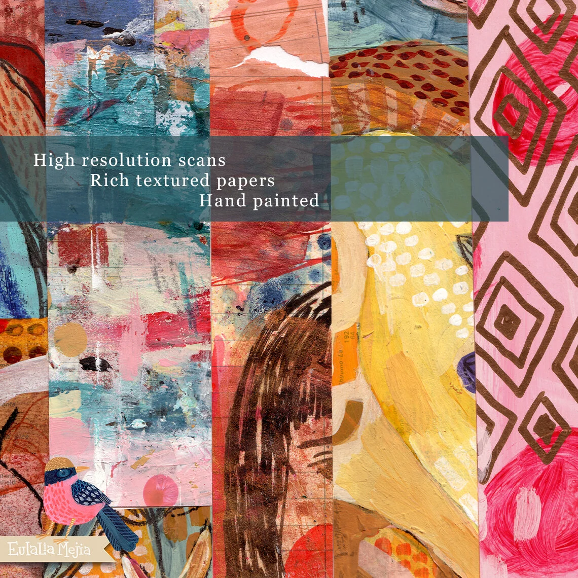Mixed Media Papers: Collage Papers · Eulalia Mejia. Illustration ...