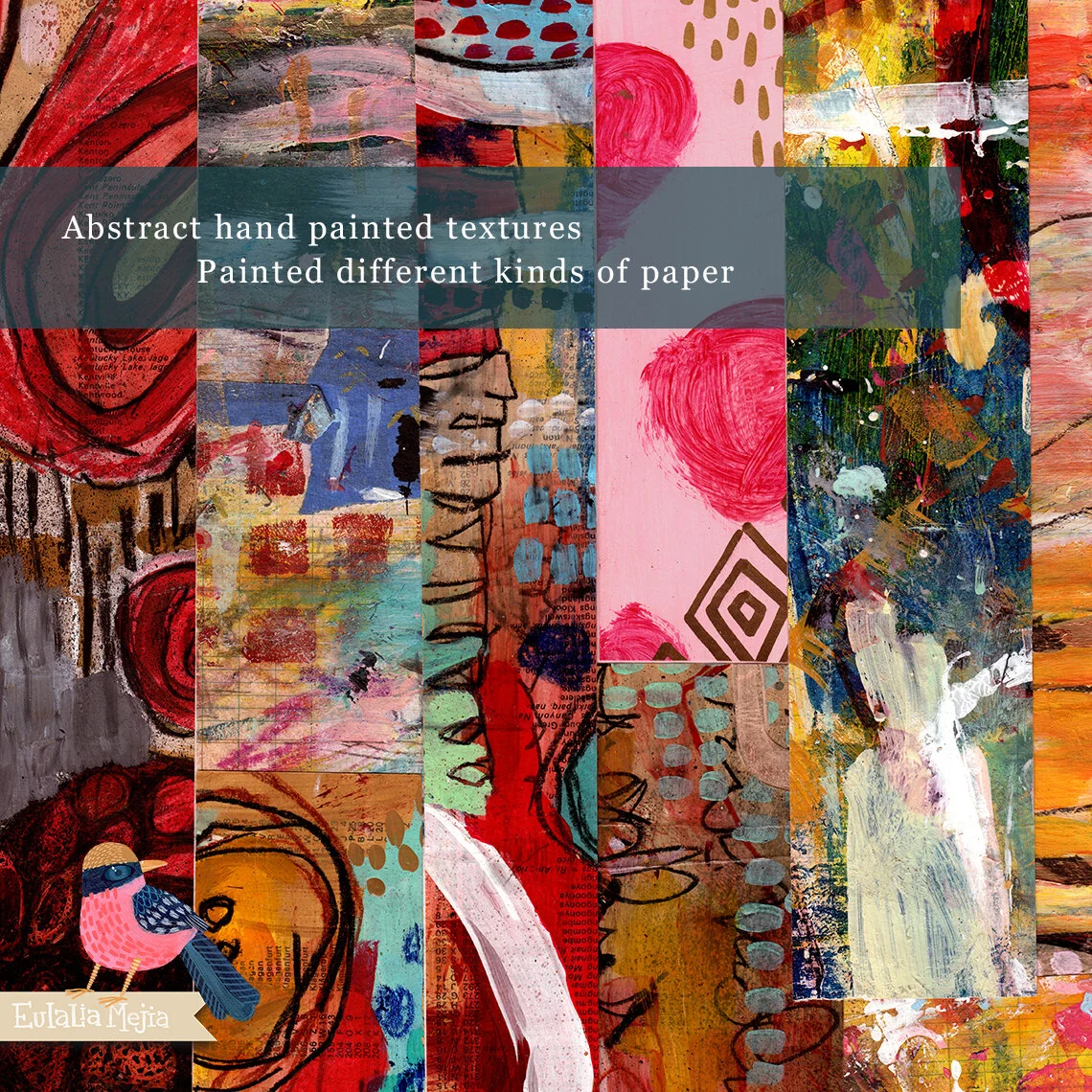 Mixed Media Papers: Collage Papers · Eulalia Mejia. Illustration ...