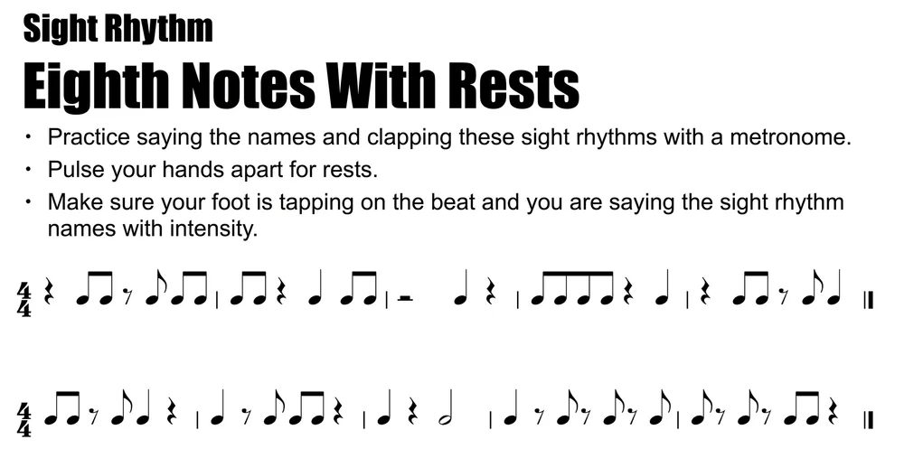 Rhythm Reading Worksheets