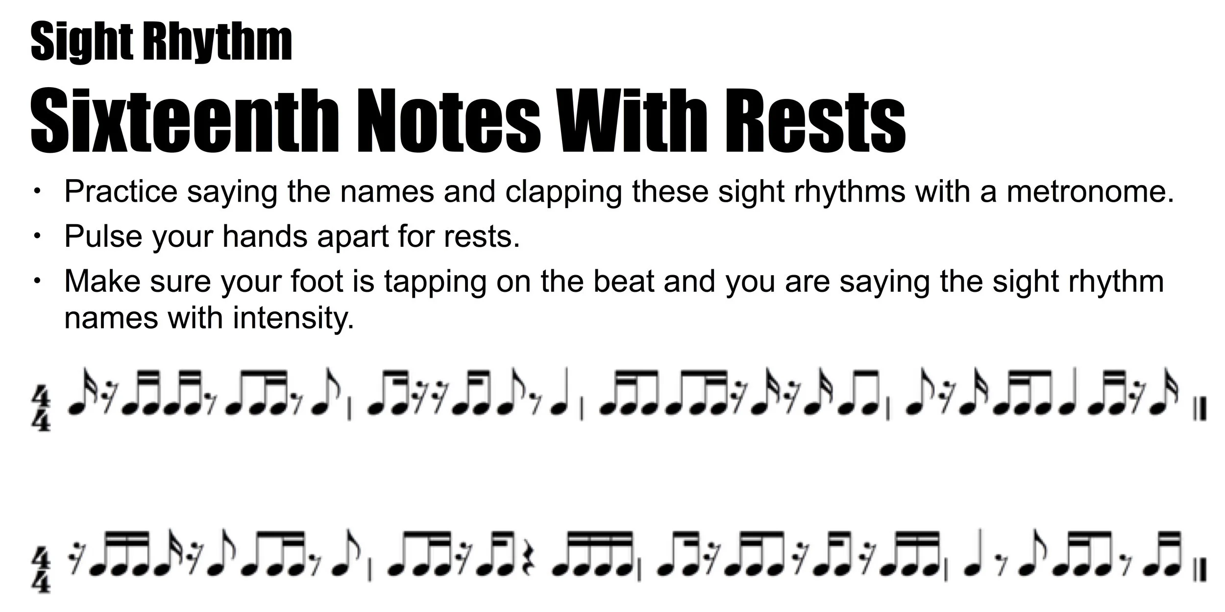 Sixteenth Note Rest