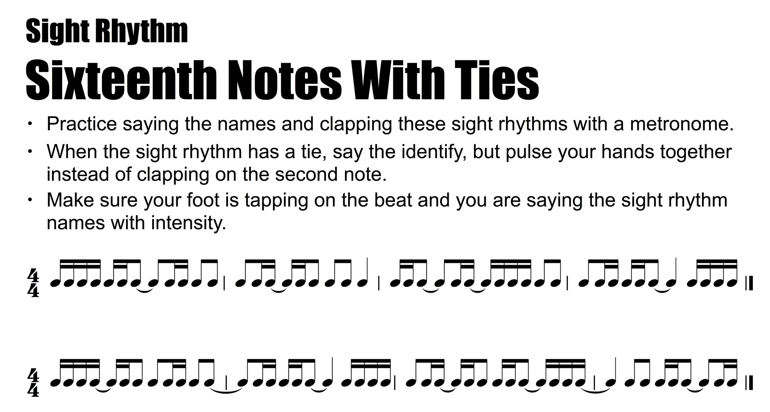 4 Sixteenth Notes