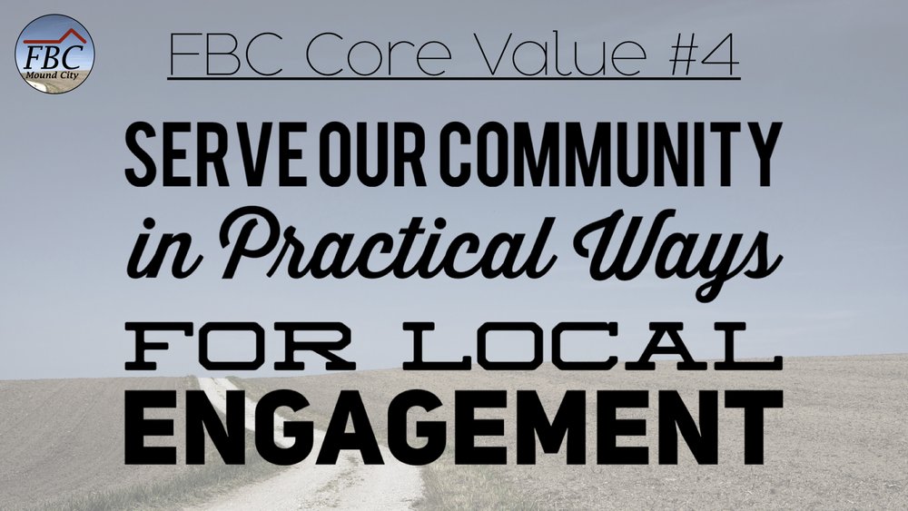 Values — First Baptist Church, Mound City