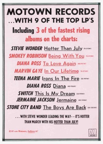 A Motown Timeline: 1981 — Adam White