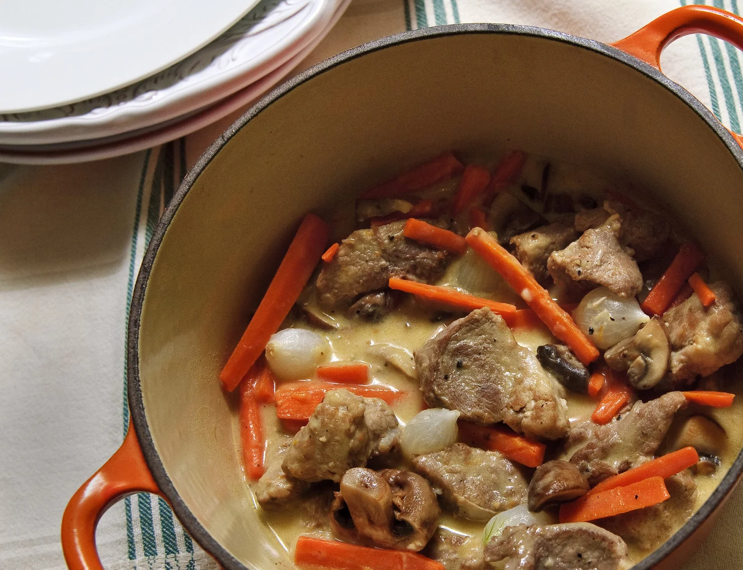 Recipe for French Pork Stew -- Blanquette de Porc Recipe — French ...