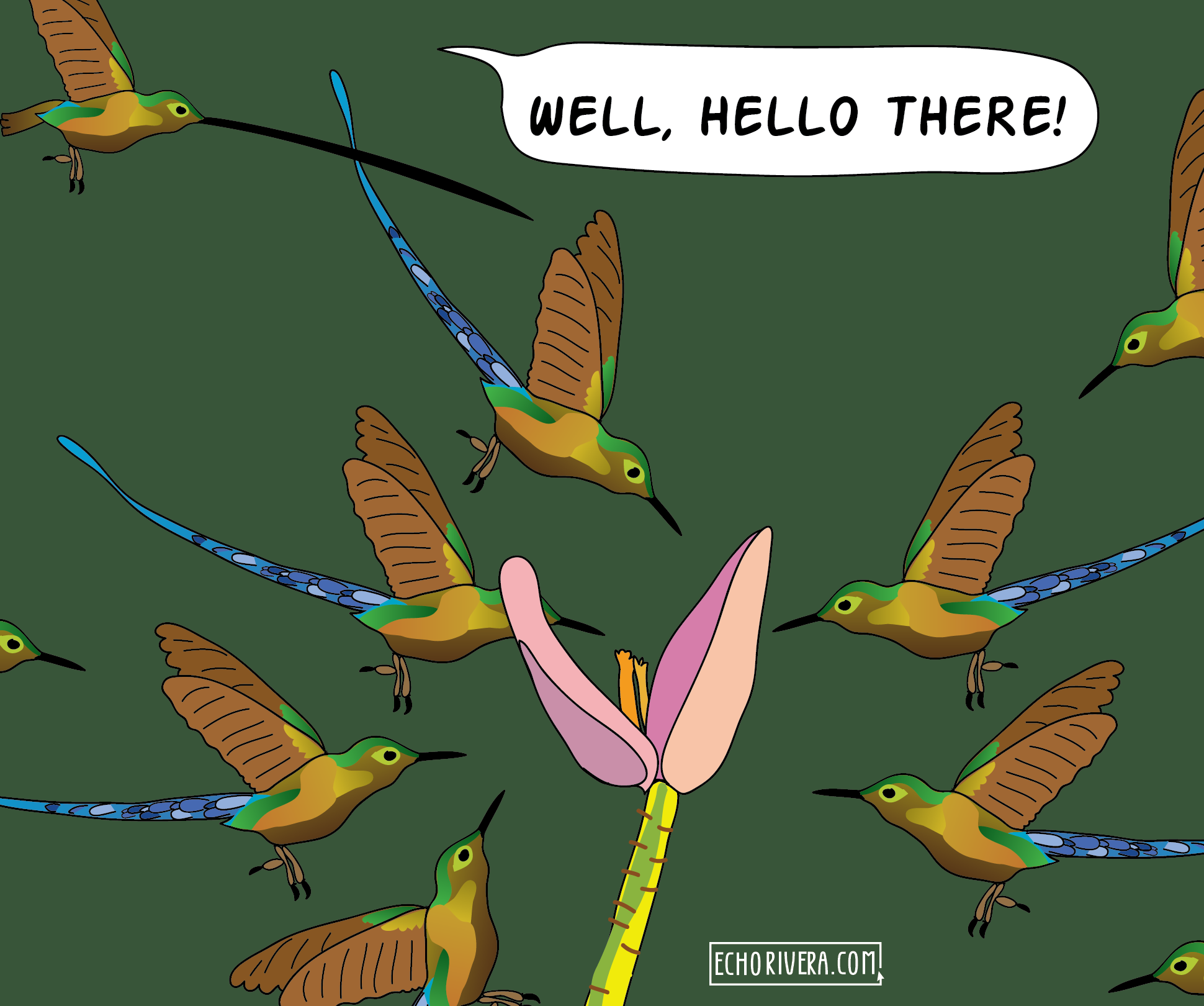 [COMIC] Be like the sword-billed hummingbird: Create presentations that ...