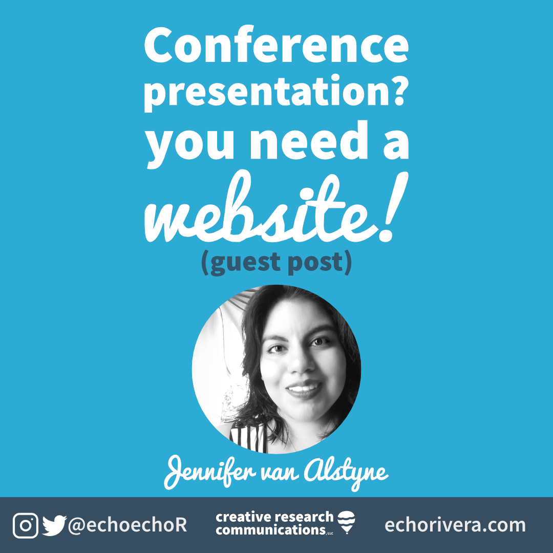 Conference Presentation? You need a website! Guest Post by Jennifer van ...