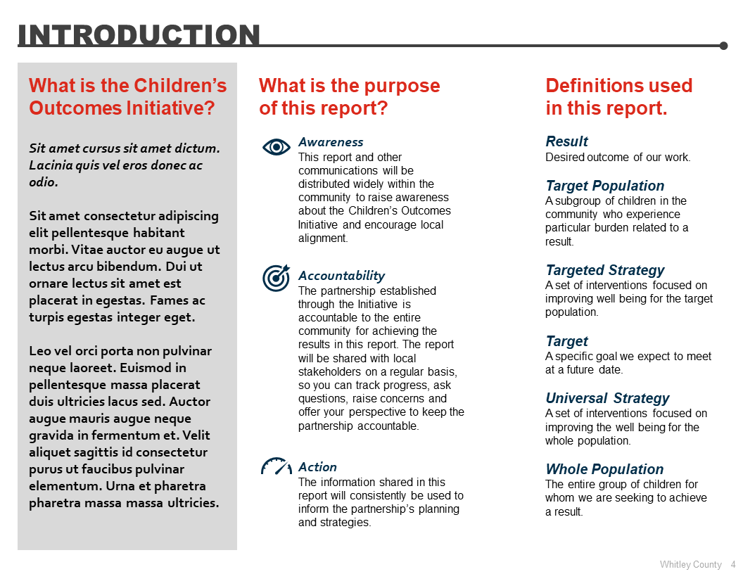 Designing a visual report in PowerPoint: a client case study — Echo Rivera