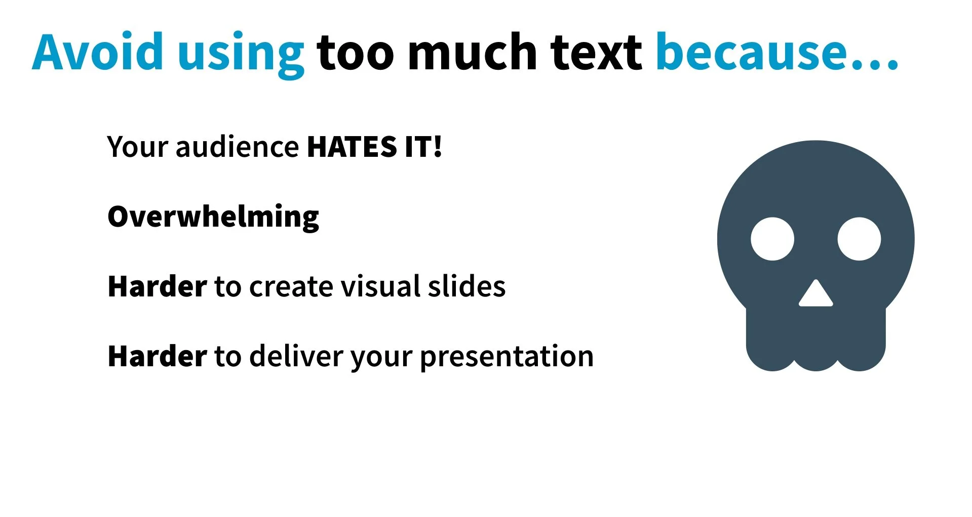 How the unlikely step of removing text from my slides helped me ...