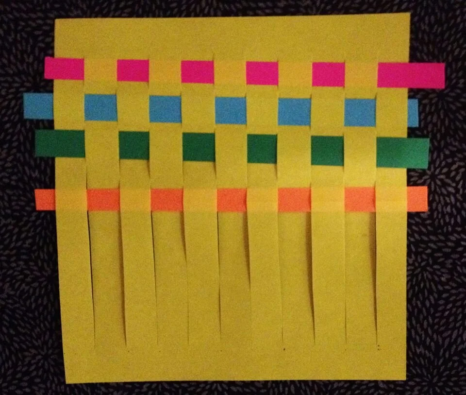 Simple Paper Weaving: Day One — Grinnell Area Arts Council