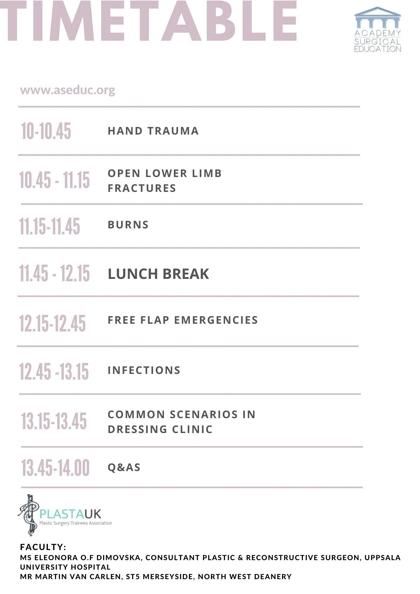 RECORDING: Plastic Surgery On-call Survival Course — Academy of ...