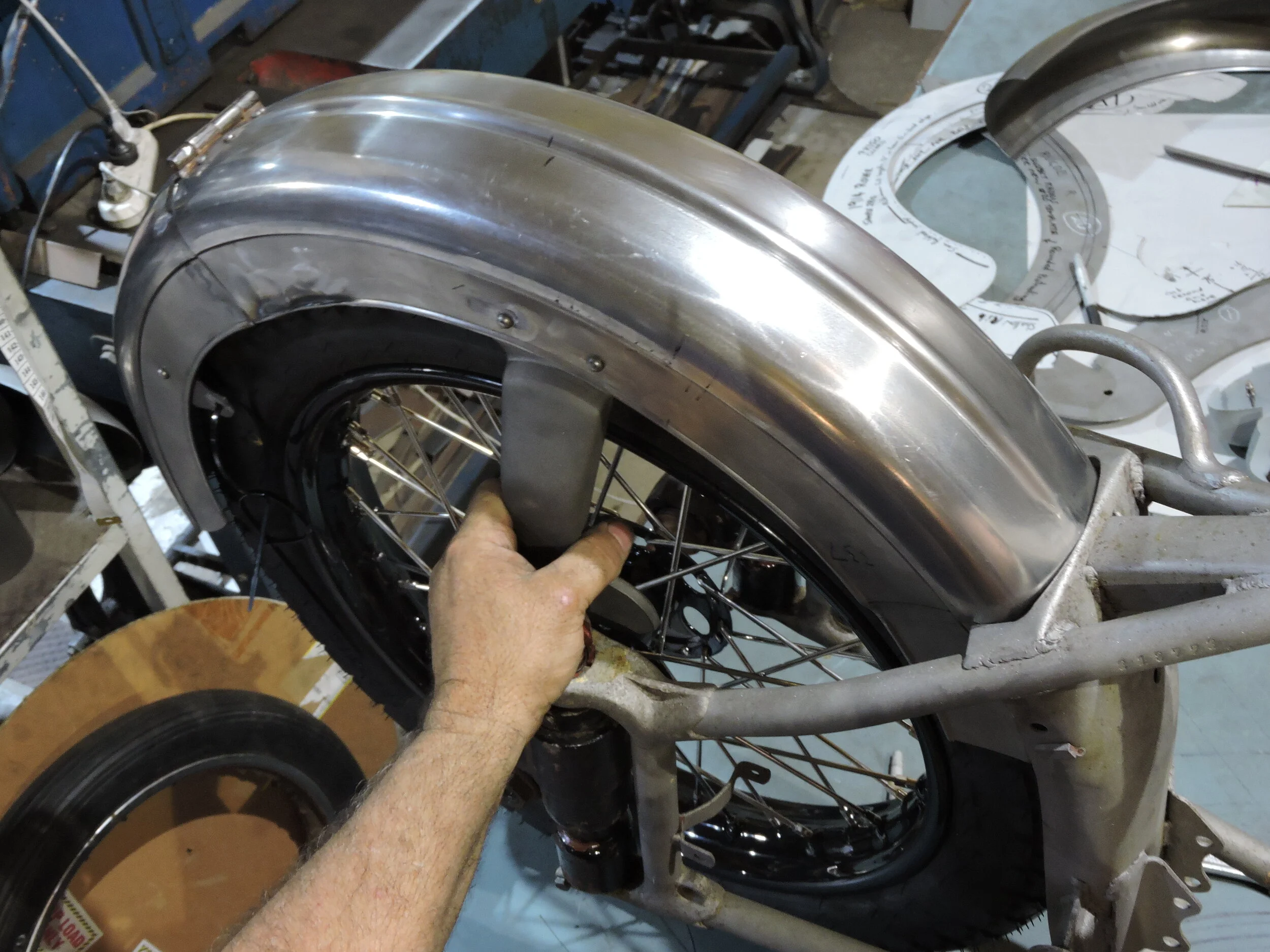 Vintage Steel — Puch 1951 Rear #22-1