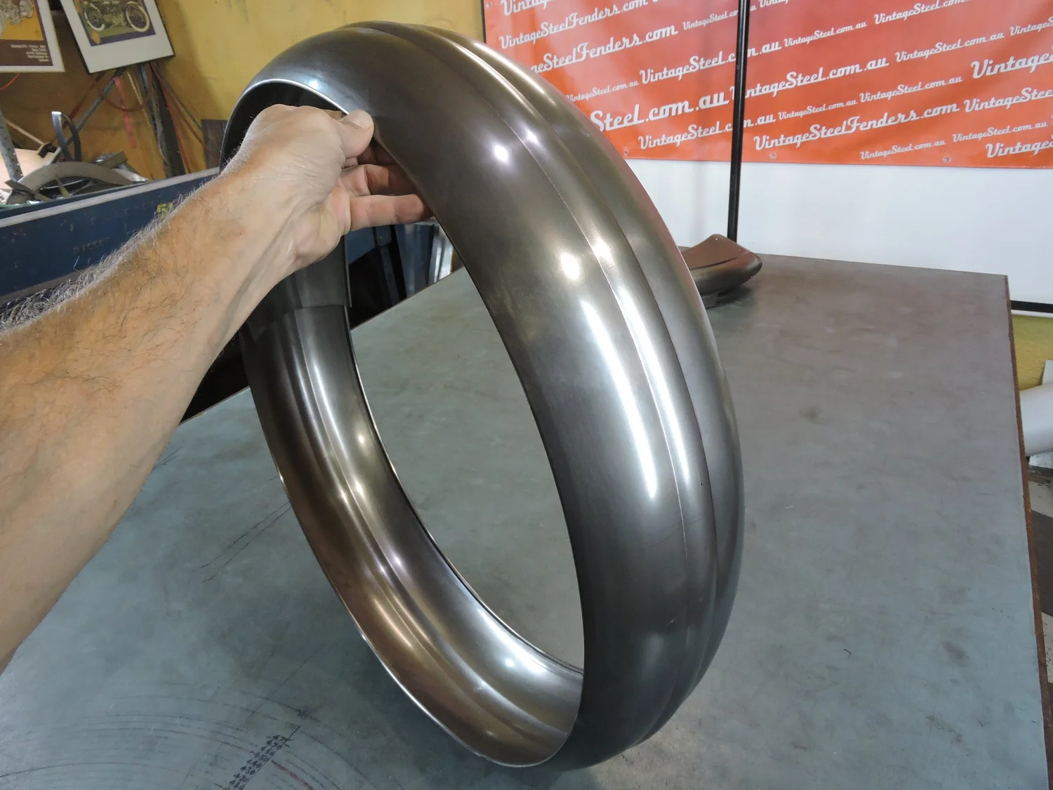 Vintage Steel — Ford Spare Wheel Cover #46-1W