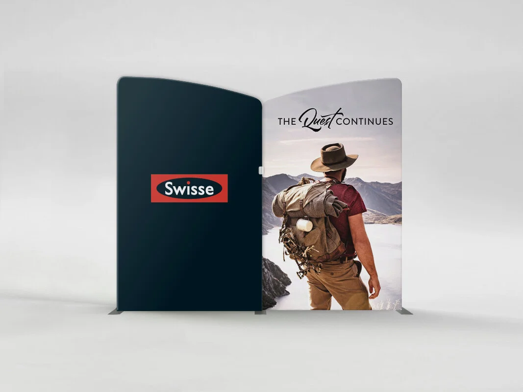 2.8m Vale Trade Show Display in Sydney — Popup Media Walls