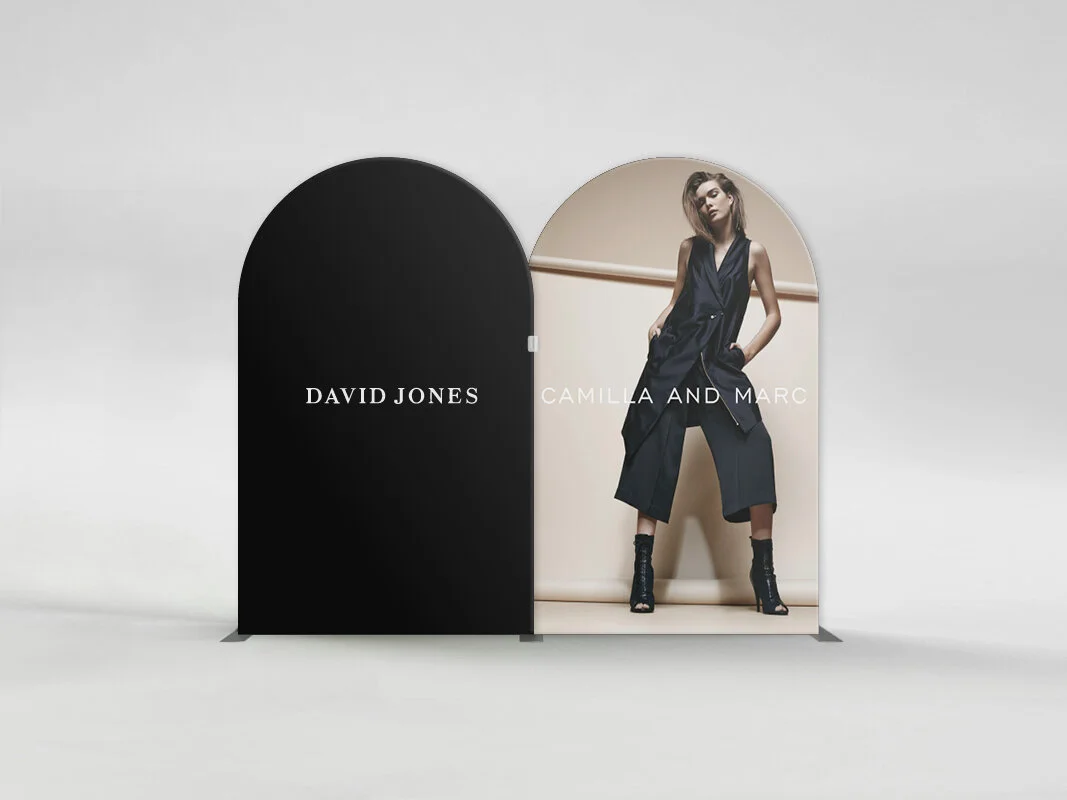 2.8m Round Trade Show Display in Sydney — Popup Media Walls