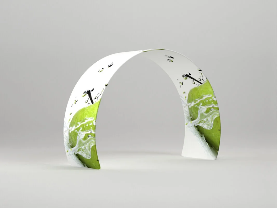 Round Arch Trade Show Display in Sydney — Popup Media Walls