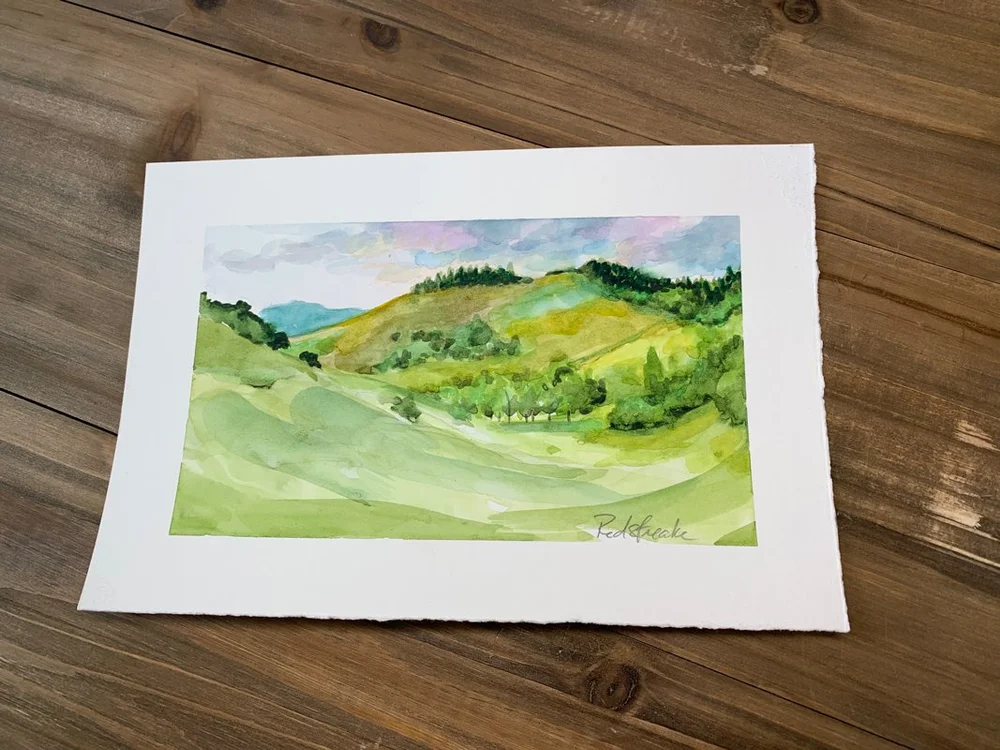 Hill Landscape Painting
