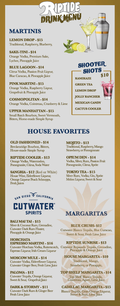Menu - Riptide