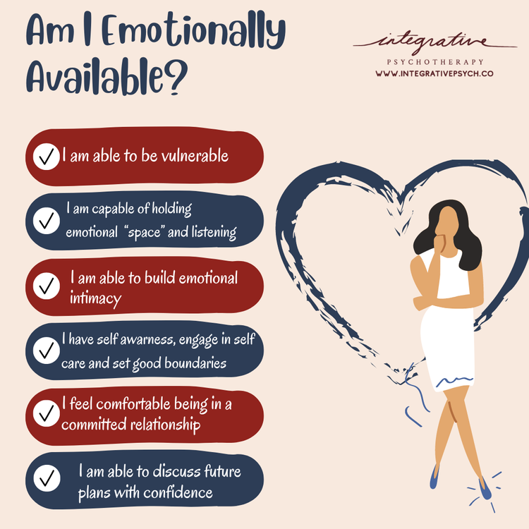 Am I Emotionally Unavailable? — Integrative Psychotherapy Mental Health ...