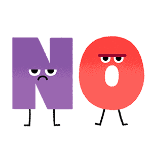 Moving Animated Pictures Saying No