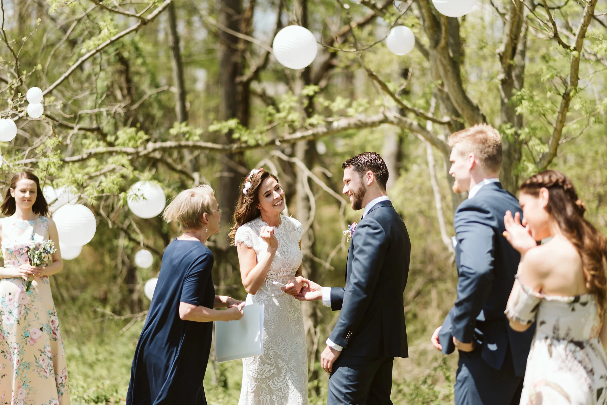 DIY Park Pavillion Wedding with Spring Wildflowers | McKenzie Elizabeth ...