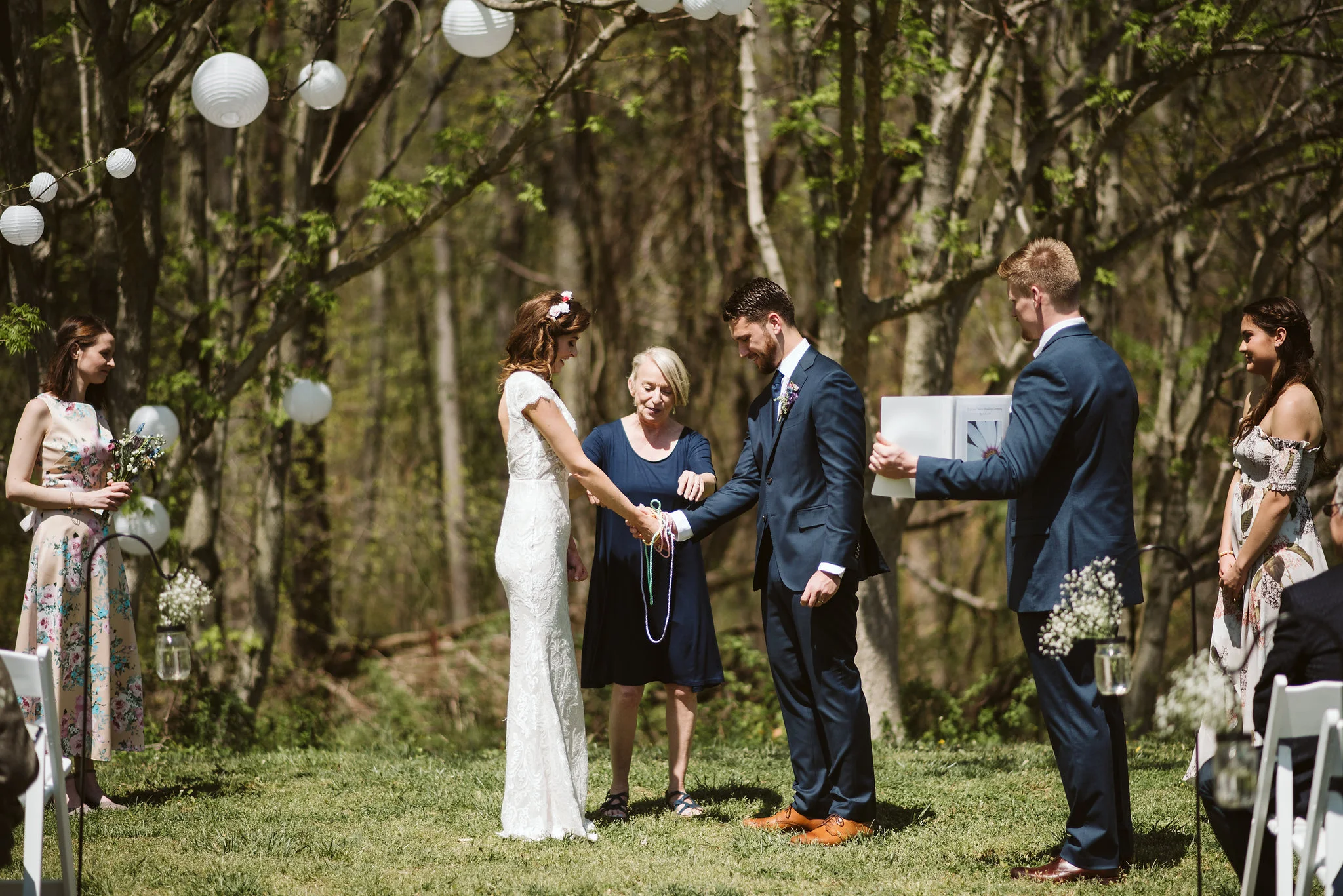 DIY Park Pavillion Wedding with Spring Wildflowers | McKenzie Elizabeth ...