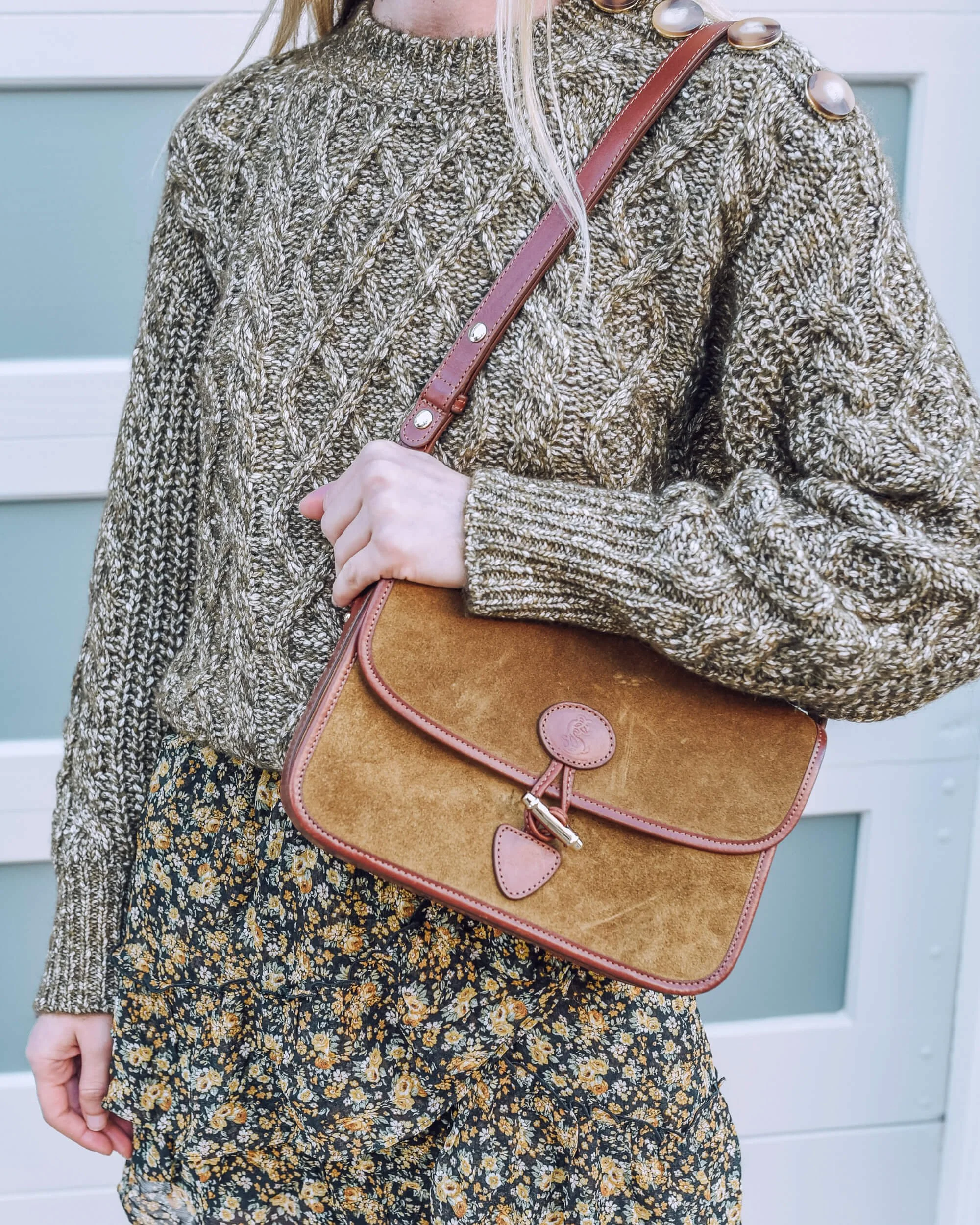 Sezane James Jumper Mottled Green — zory mory