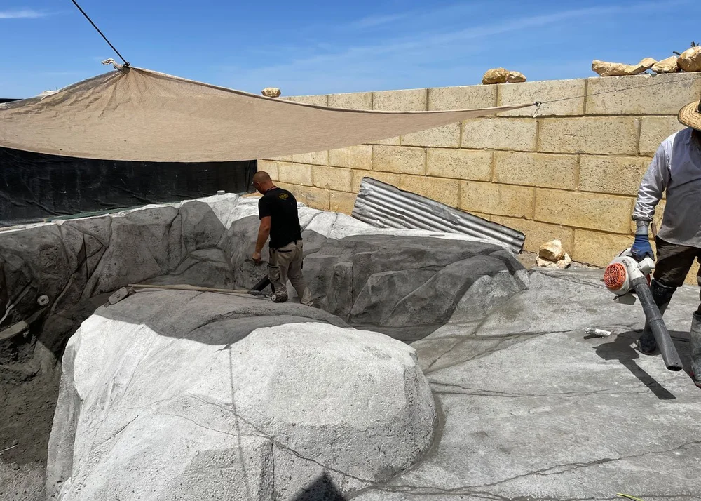 Natural Pool, Slide, Waterfall — Sublime Stone Solutions