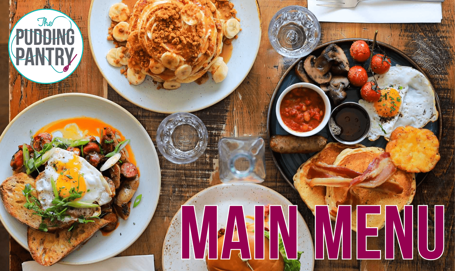 The Pudding Pantry Food and Drink Menus | The Pudding Pantry Menu ...