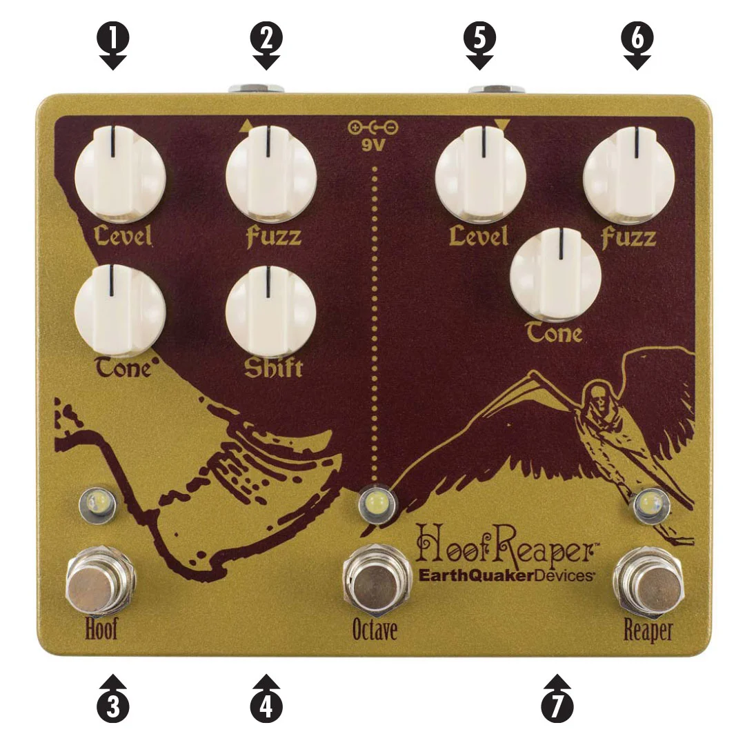 Hoof Reaper Double Fuzz with Octave Up — EarthQuaker Devices