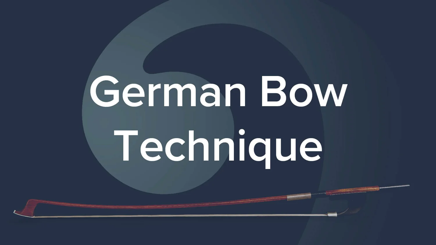 Playing the E String with German Bow — Discover Double Bass