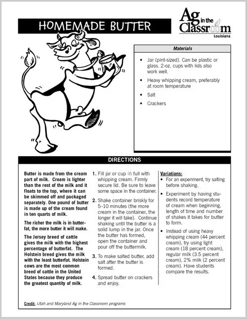 Make & Takes: Animal — Louisiana Ag in the Classroom