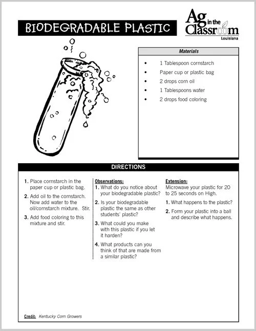 Make & Takes: Plant — Louisiana Ag in the Classroom