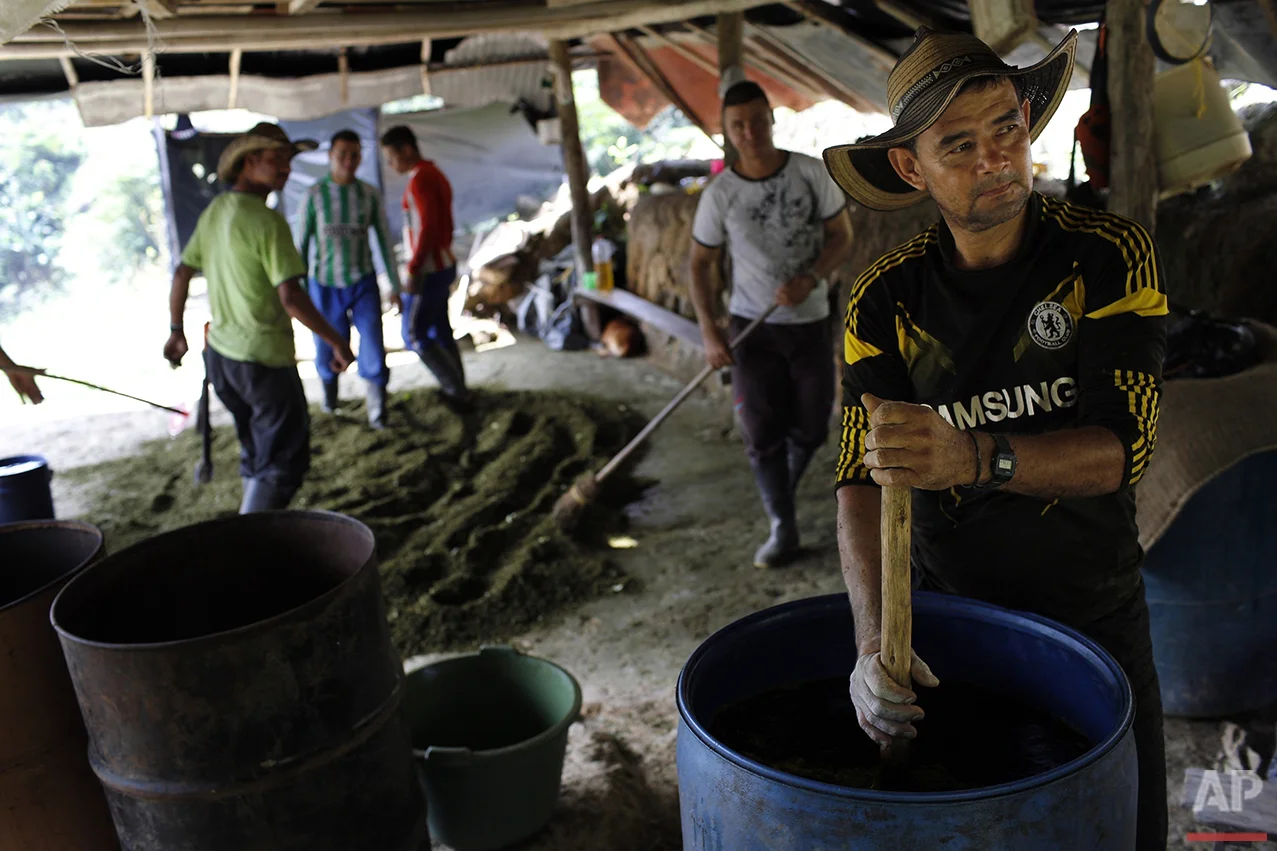 Colombia's coca paste — AP Images Spotlight