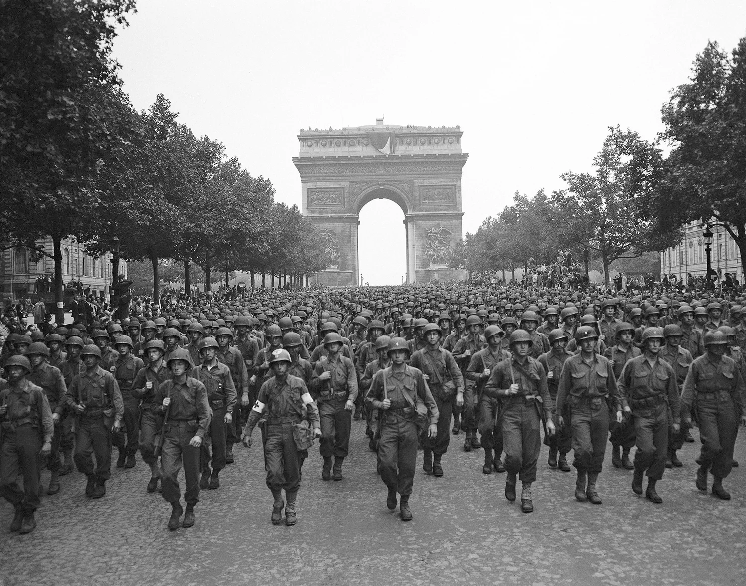 Waving French Flag During Ww2
