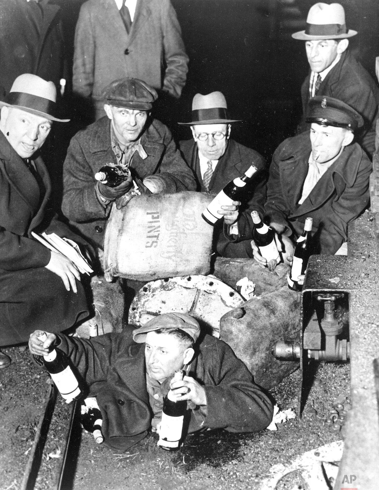 Dry January 1920...the start of the Prohibition era — AP Photos